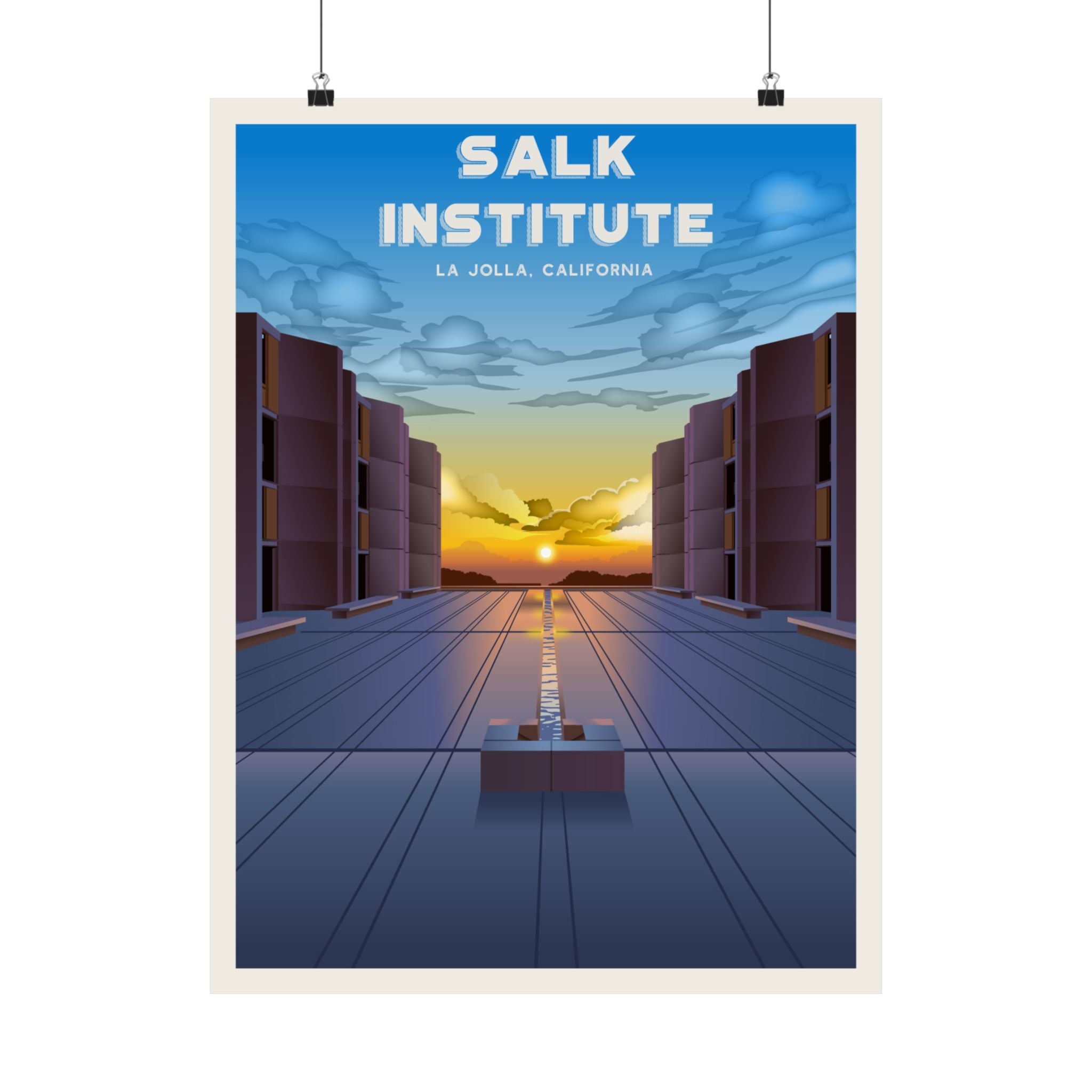 Salk Institute Poster – La Jolla