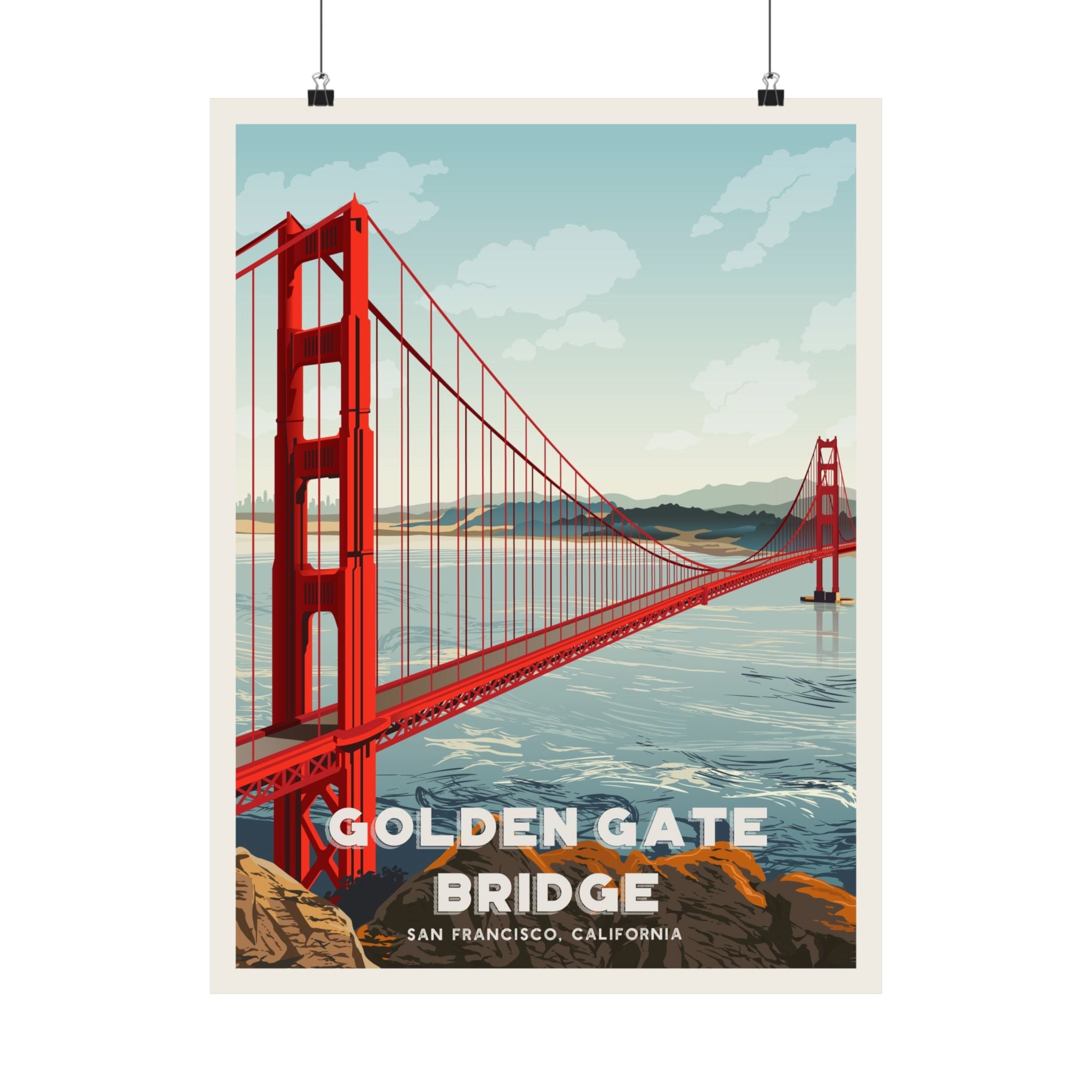 The Golden Gate Bridge Poster | California Posters | LaJolla.com – La Jolla